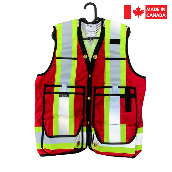 S-Tech Red Mesh Back Vest – Spatial Technologies Online Store